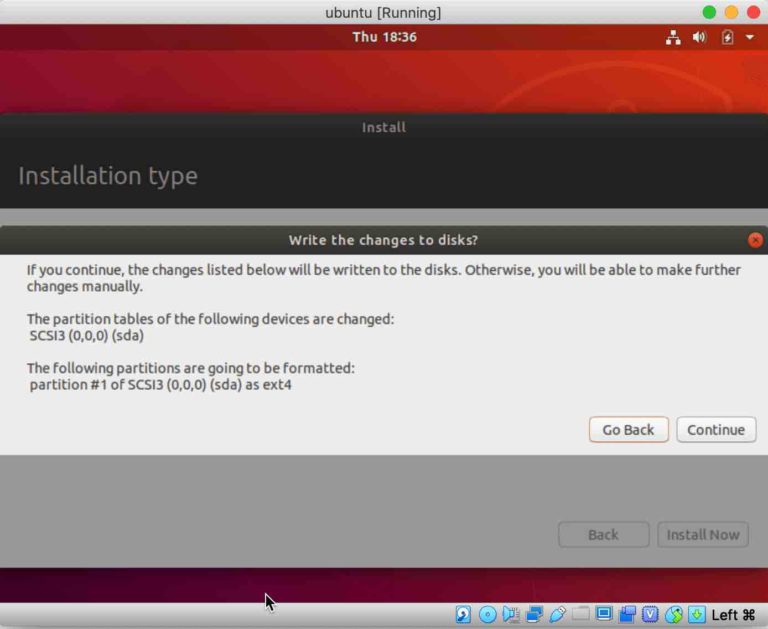 Ubuntu Installation on a VM : Ubuntu wants to format partitions, should ...