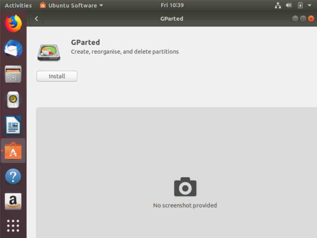 How to solve "ubi-partman failed with exit code 10" on ubuntu 18.04