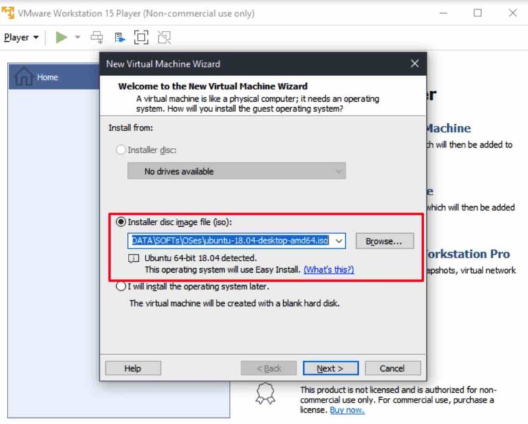 How to install Linux on Windows With a VMware Virtual Machine