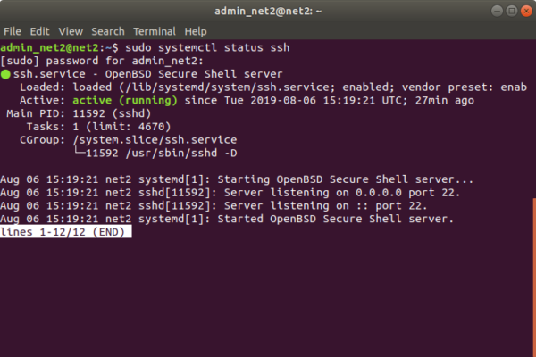How to install OpenSSH server on Ubuntu