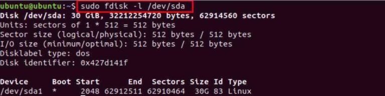 Fdisk usage on Linux