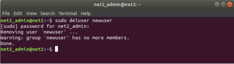 How to add and delete users on Ubuntu/Debian