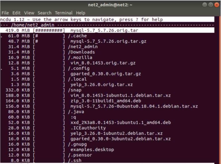 How to find the size of a file or directory on Linux using du and ncdu ...