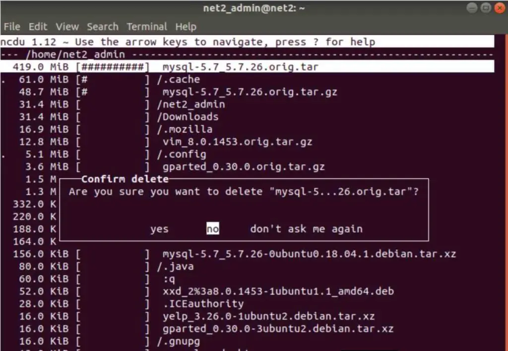 How To Find The Size Of A File Or Directory On Linux Using Du And Ncdu Commands 0605