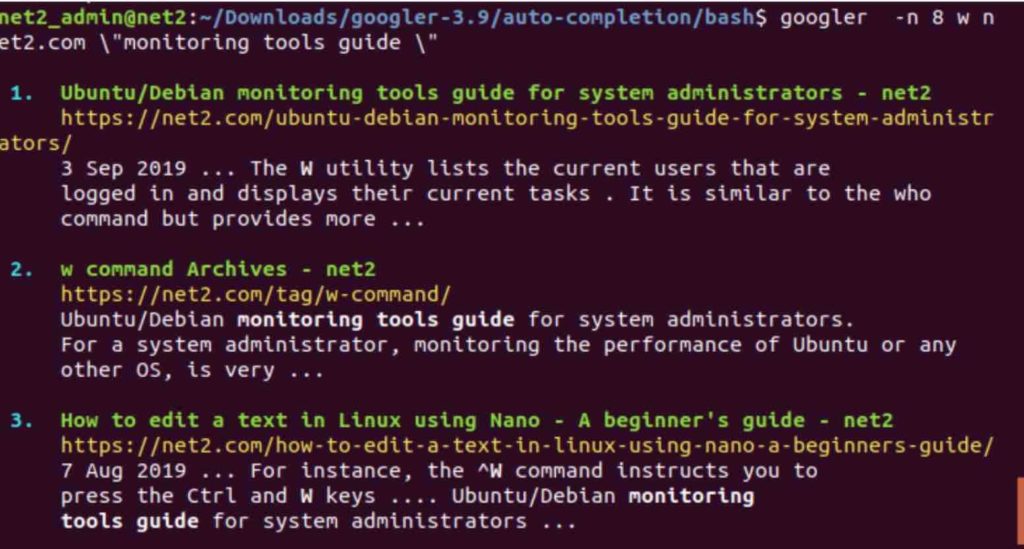 How to Google search from Linux terminal - Build your own search engine