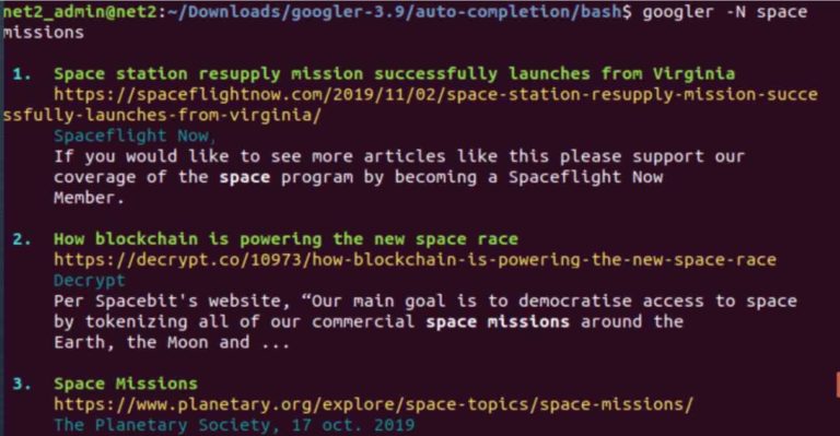 How to Google search from Linux terminal - Build your own search engine