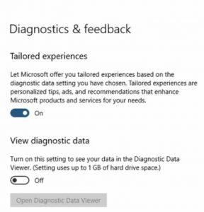 How to stop data collection by Microsoft on Windows 10