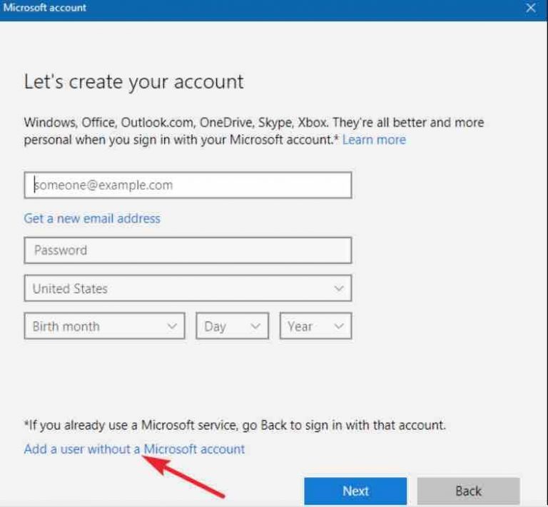 How to create a local user account in Windows 10