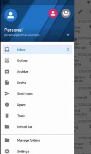 K9 Mail open source mail application for Android