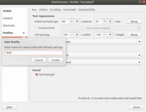 How to change font type and size in Ubuntu terminal