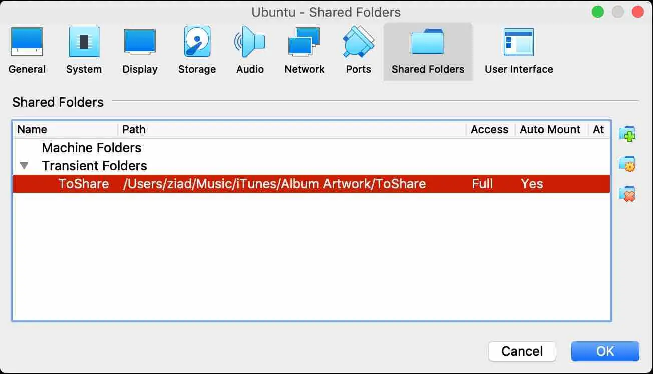 How to share folders between your Ubuntu Virtualbox and your host machine