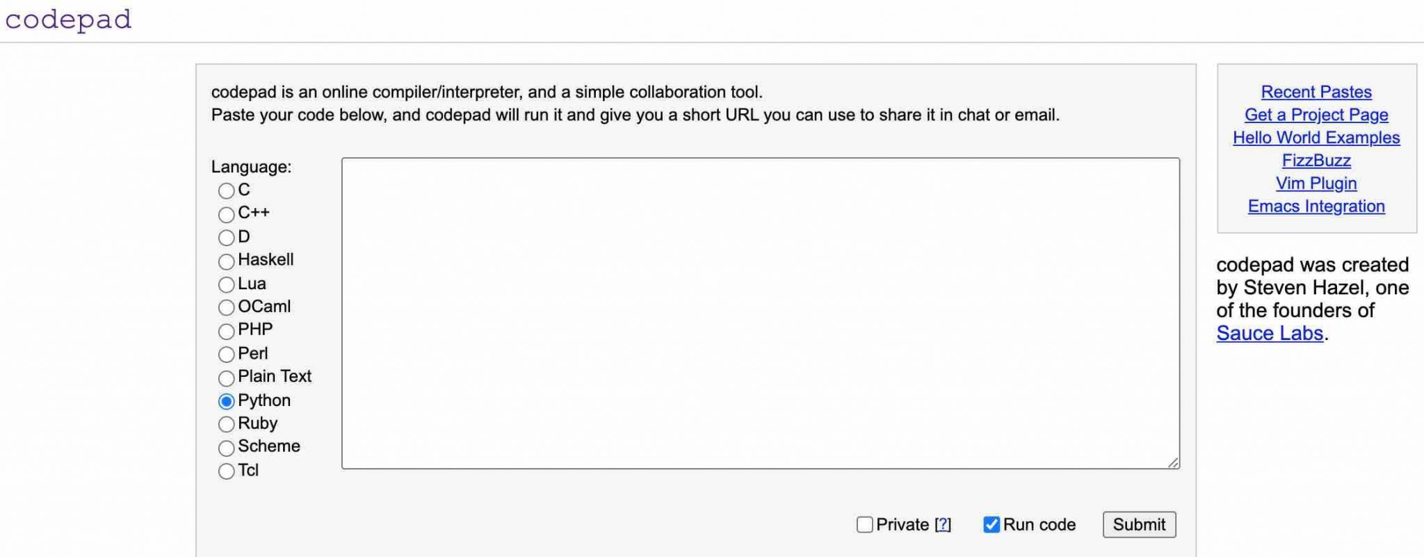 Best online code editors
