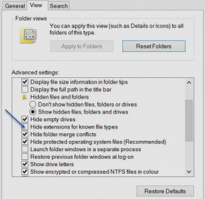 How to See File Extensions in Windows 7, 8 or 10