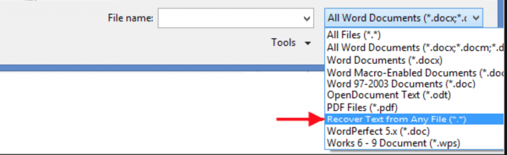 How to open a corrupt or unreadable Word file