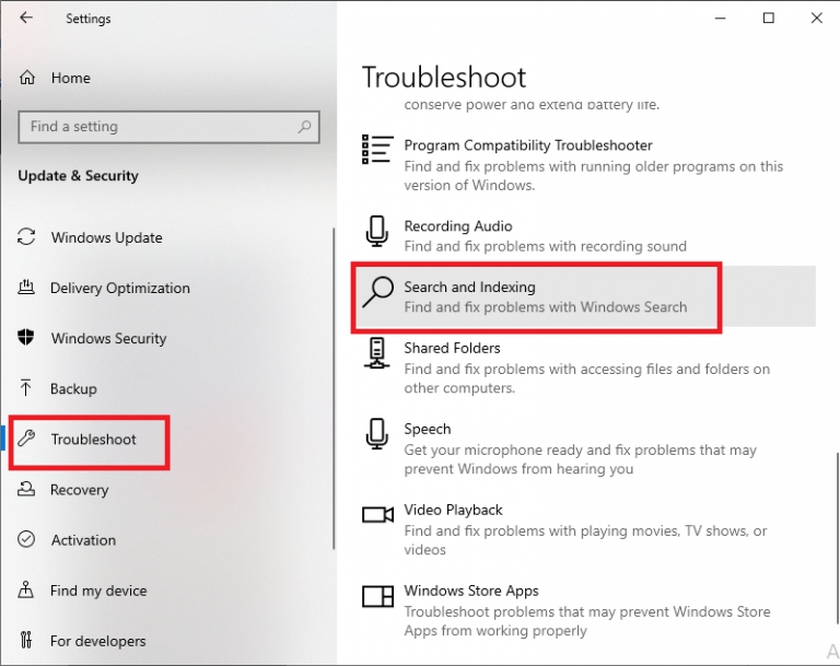 How to fix Search bar not working on Windows 10