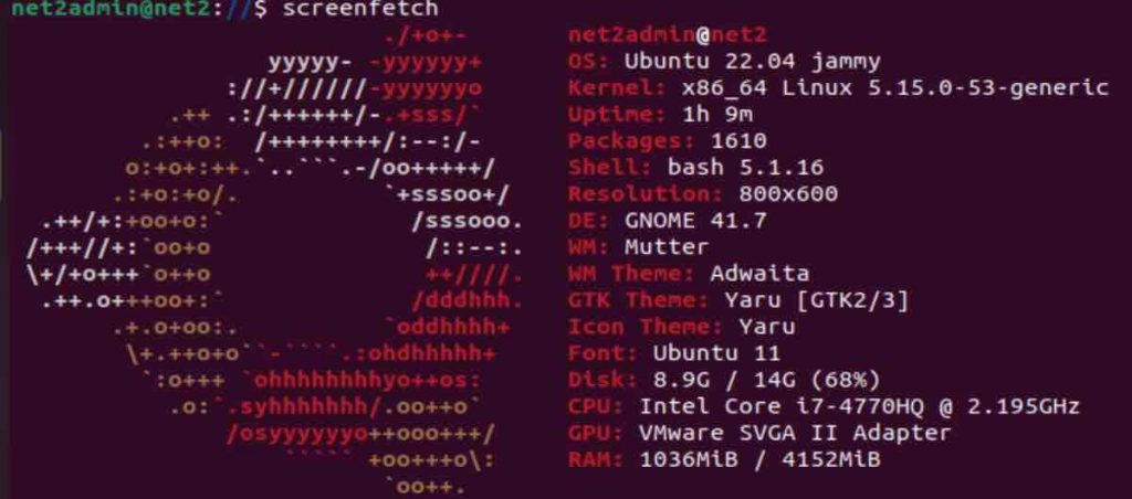 How to display Graphics card information on Ubuntu 22.04